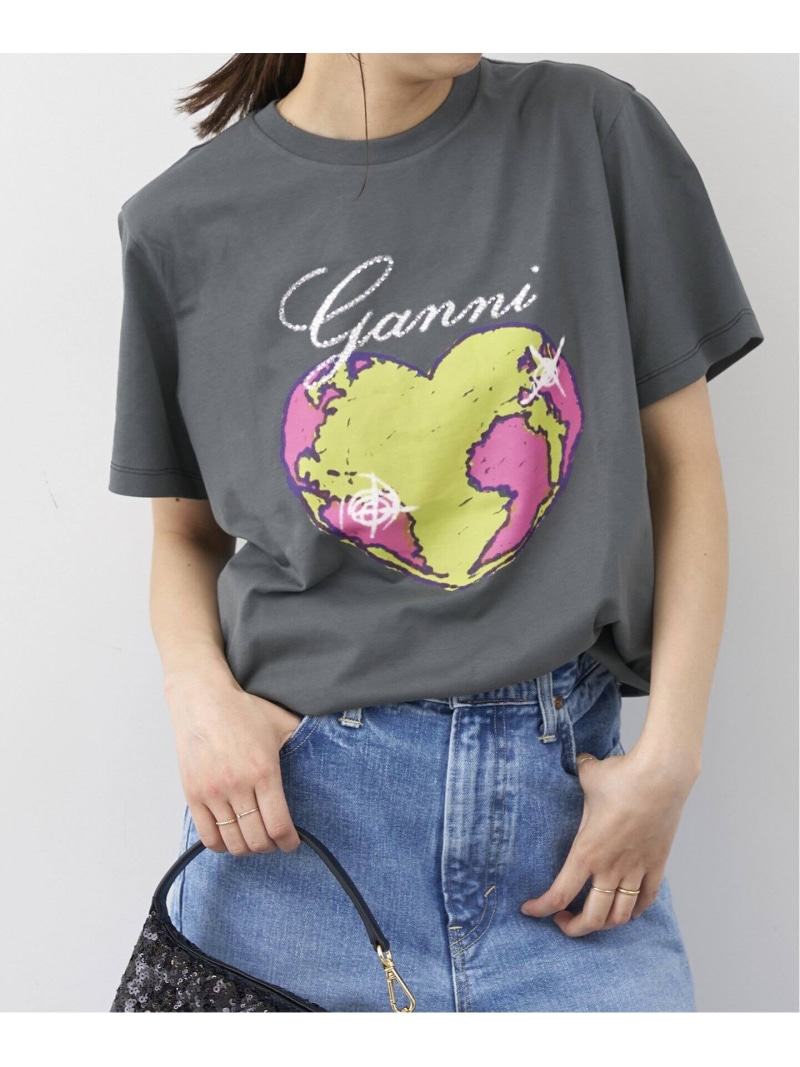 【楽天市場】【SALE／30%OFF】【GANNI / ガニー】 Basic Jersey Heart Relaxed Tee U by SPICK&SPAN ユーバイスピックアンドスパン ...