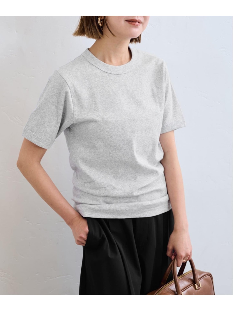 【楽天市場】HANES / ヘインズBEEFY RIB TEE U by SPICK&SPAN ユーバイスピックアンドスパン トップス カットソー・Tシャツ グレー ブラック ホワイト ...
