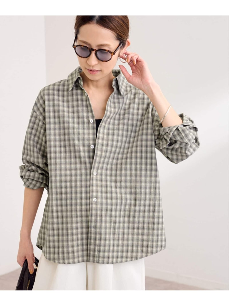 【楽天市場】チェックドライワッシャーシャツ FRAMeWORK フレームワーク トップス シャツ・ブラウス ベージュ ブルー【送料無料】[Rakuten Fashion]：Spick＆Span