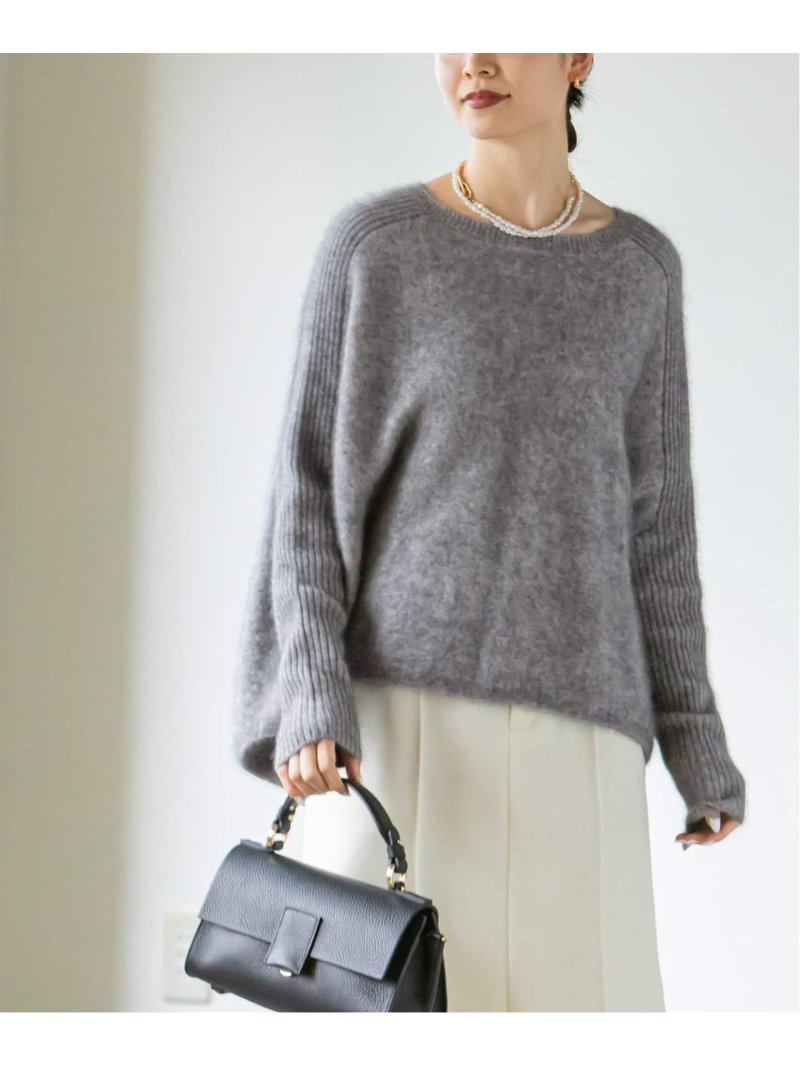 【楽天市場】【SALE／30%OFF】《追加》ファーニットワイドプルオーバー 2 NOBLE ノーブル トップス ニット ネイビー ブラウン ...