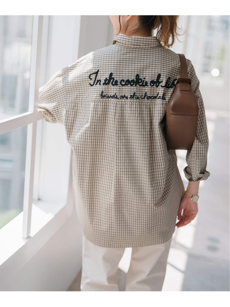 【楽天市場】《予約》刺繍オーバーシャツ Spick & Span スピックアンドスパン トップス シャツ・ブラウス ブラック ベージュ【先行 ...