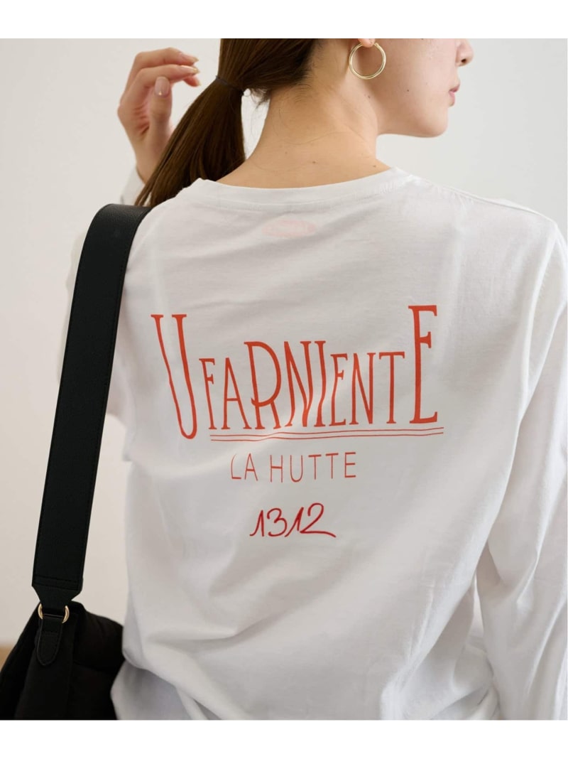 【楽天市場】【La Hutte / ラ・ユット】別注プリント刺繍LS TEE バックプリント FRAMeWORK フレームワーク トップス カットソー・Tシャツ ホワイト【送料無料 ...