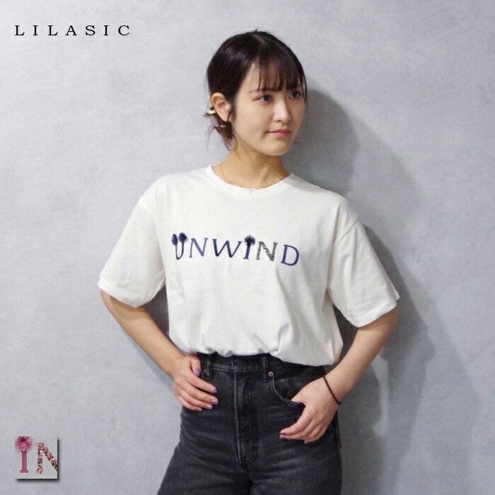 【楽天市場】LILASIC (リラシク) エンブロイダリー ロゴTシャツ (SDCW5243) レディース トップス かわいい 公式完売 スパンコール 綿100 コットン100 再入荷 ロゴ ...
