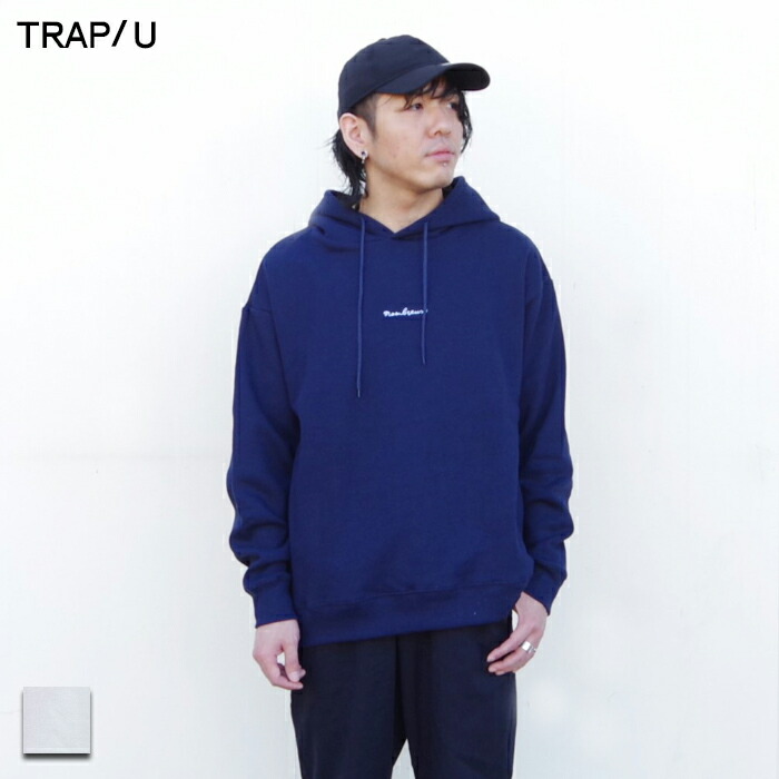 【楽天市場】TRAP/U (トラップユー) シシュウ パーカー (1370270) メンズ トップス スウェット ロゴ 刺繍 フード ...