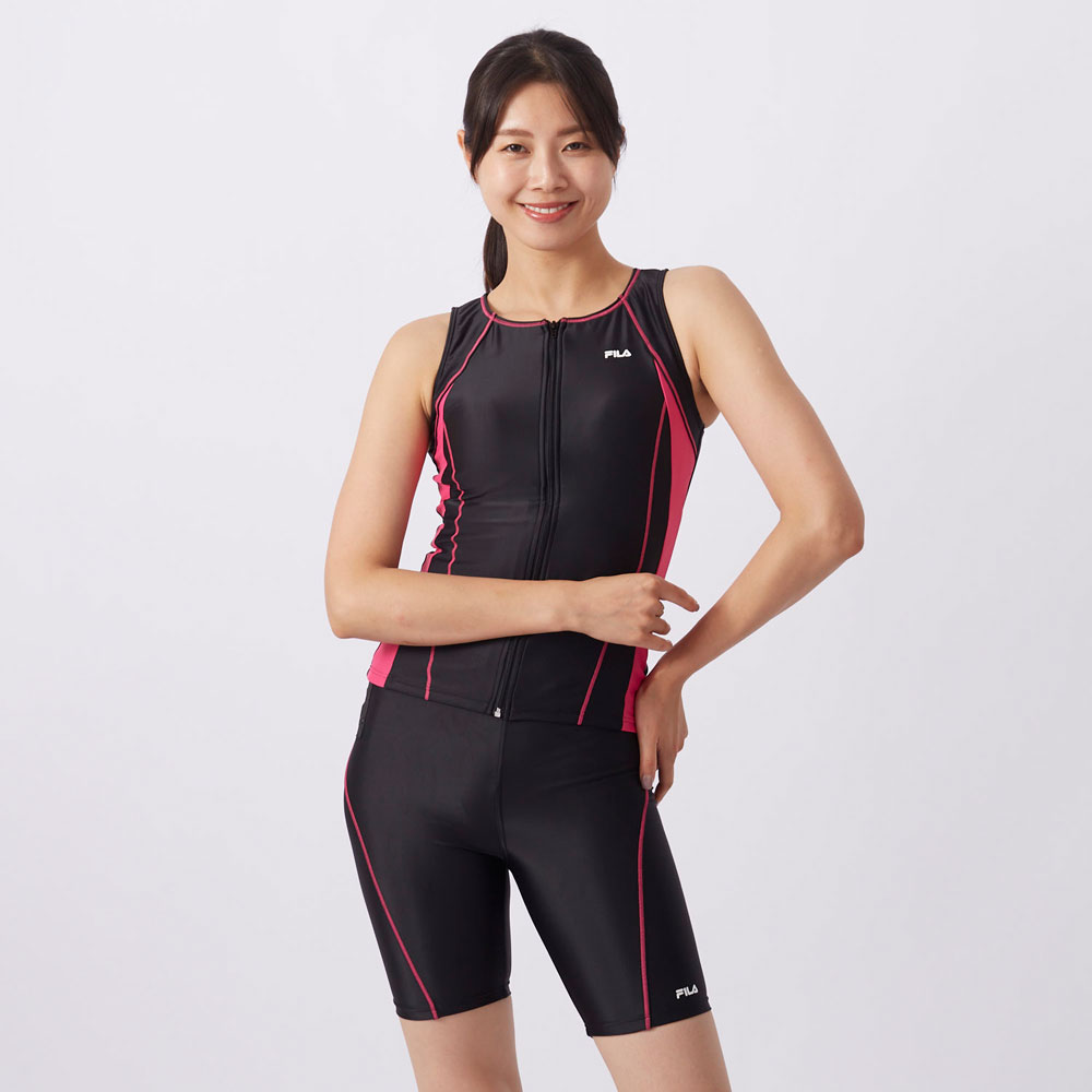 【楽天市場】レディース フルジップ フィットネス水着 スイムウェア セパレーツ 水泳 タンキニ FILA(フィラ) 313202：スポーツマート