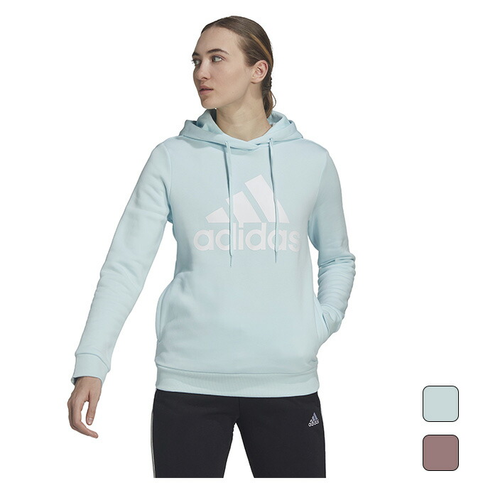【楽天市場】アディダス adidas レディース アパレル スポーツウェア トップス フーディー スウェット W ESS BL 裏起毛 ...
