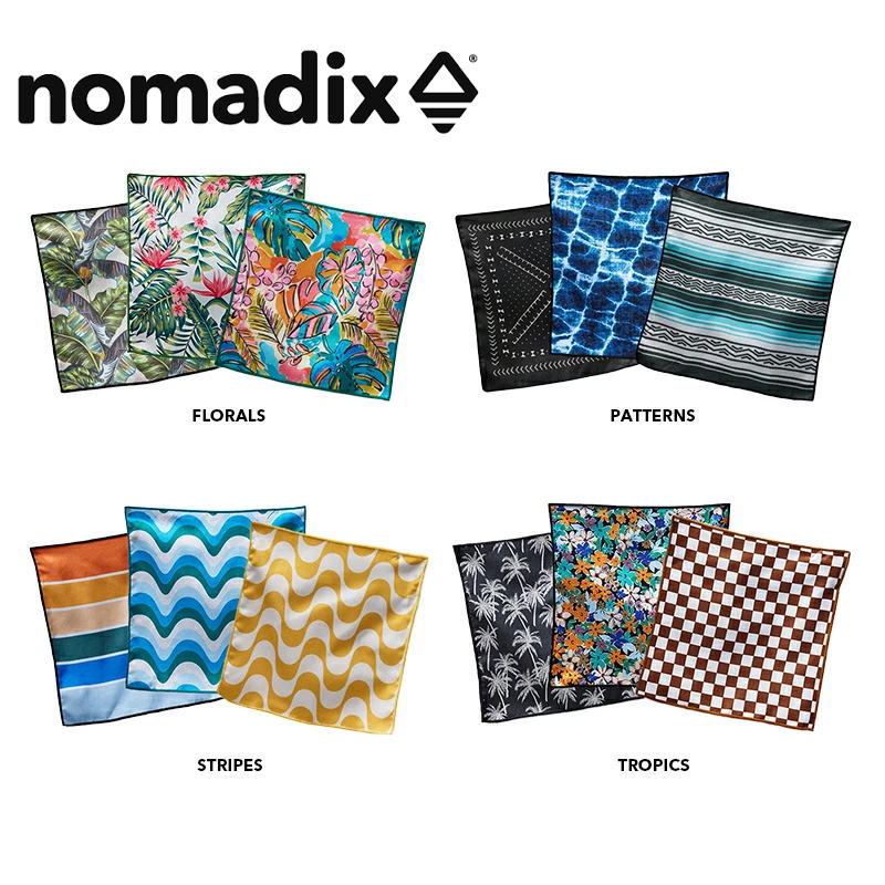 【楽天市場】nomadix ノマディックス スポーツタオル 26x26cm TINY TOWEL 3PACKS 1700210 タイニータオル3個セット ハンカチ 超吸水 速乾 防臭 軽量 砂 ...