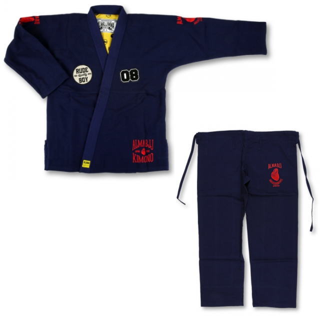 【楽天市場】マーシャルワールド ALMA 柔術着 ルードボーイ RUDE BOY JU8 A1 紺 上下セット：スポーツダイアリー