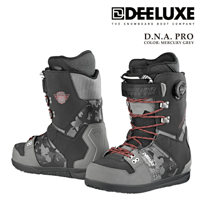 【楽天市場】【エントリーでP最大47倍★マラソン期間】 日本正規品 スノーボード ブーツ ディーラックス DEELUXE D.N.A. PRO Mercury Grey ディーエヌエー プロ ...