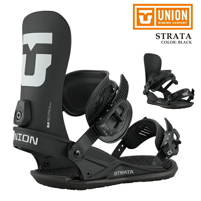 【楽天市場】日本正規品 スノーボード ビンディング ユニオン UNION STRATA Black ストラータ バインディング メンズ 25 ...