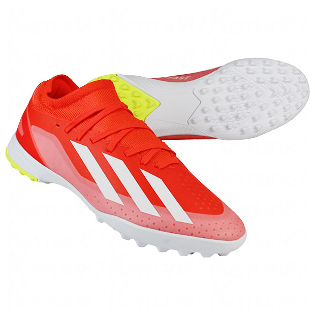 【楽天市場】ジュニア エックス クレイジーファスト LEAGUE TF ソーラーレッド×フットウェアホワイト 【adidas|アディダス ...