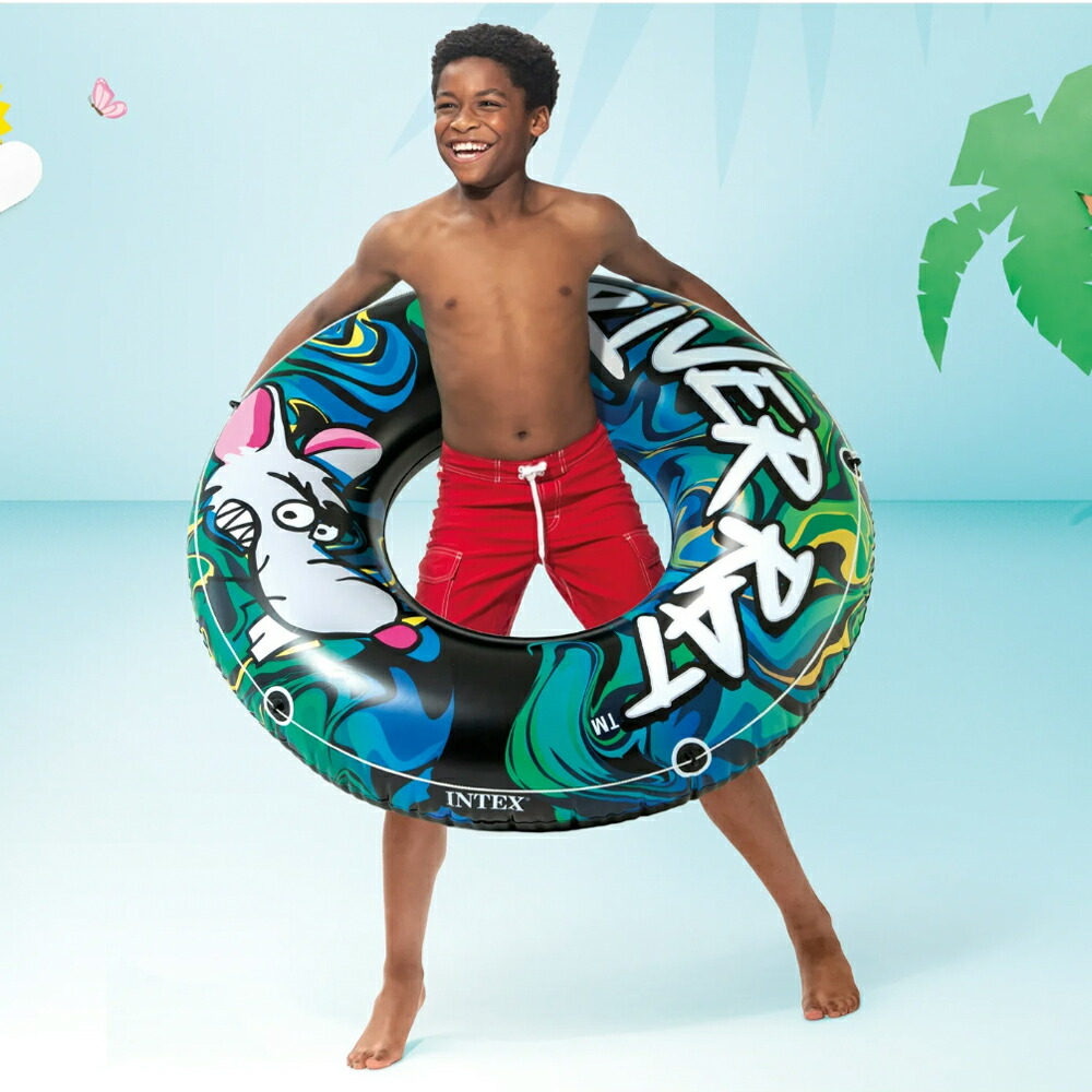 【楽天市場】68209 INTEX チューブ リバーラット 122cm ｜ 日本正規品 インテックス intex 浮き輪 浮輪 ビッグチューブ ...