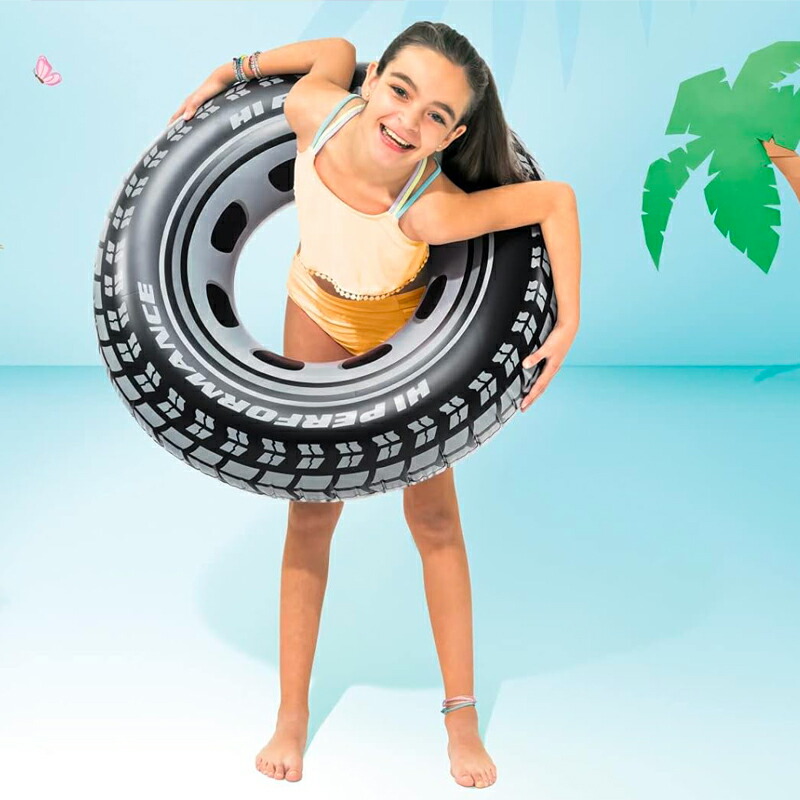 【楽天市場】59252 INTEX 浮き輪 タイヤチューブ 91cm ｜ 日本正規品 インテックス intex 海やプールで大活躍 大きい ...