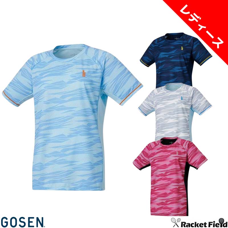 【楽天市場】ゴーセン GOSEN T2453 レディースゲームシャツ ソフトテニス バドミントン ウェア：スポーツフィールド
