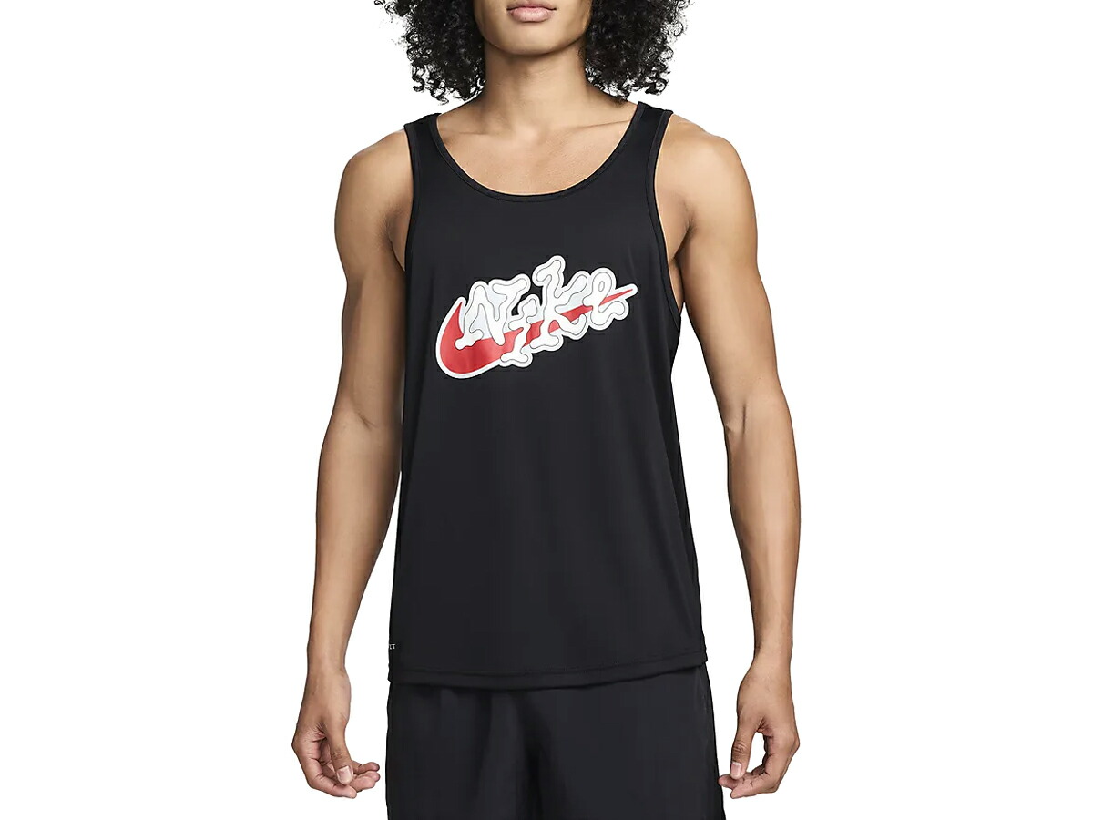 【楽天市場】ナイキ NIKE スクリブル タンクトップ メンズ ブラック 黒 水泳 スイム 海水浴 ラッシュガード NESSE526-N001 ...