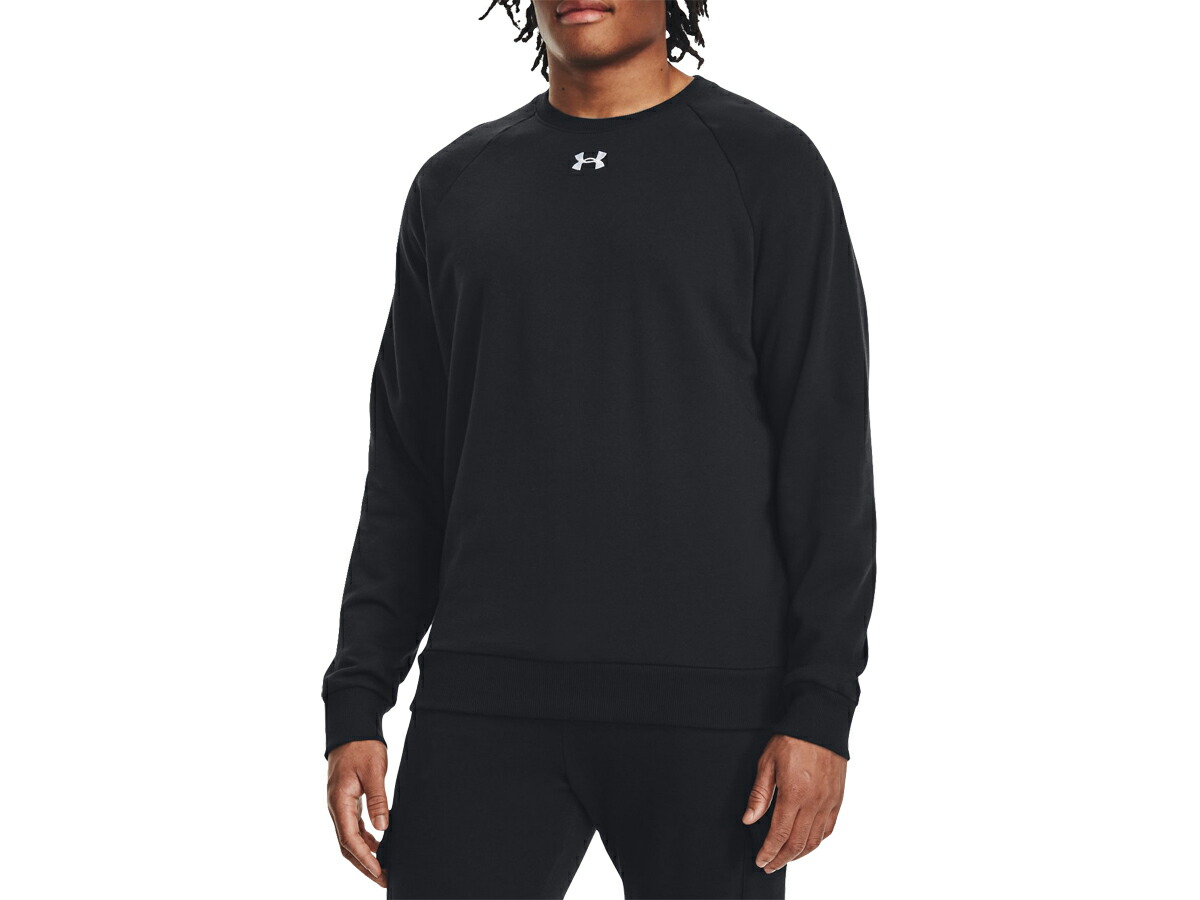 【楽天市場】アンダーアーマー UNDER ARMOUR UAライバルフリース クルー メンズ 秋 冬 ブラック 黒 スポーツ トレーニング ...