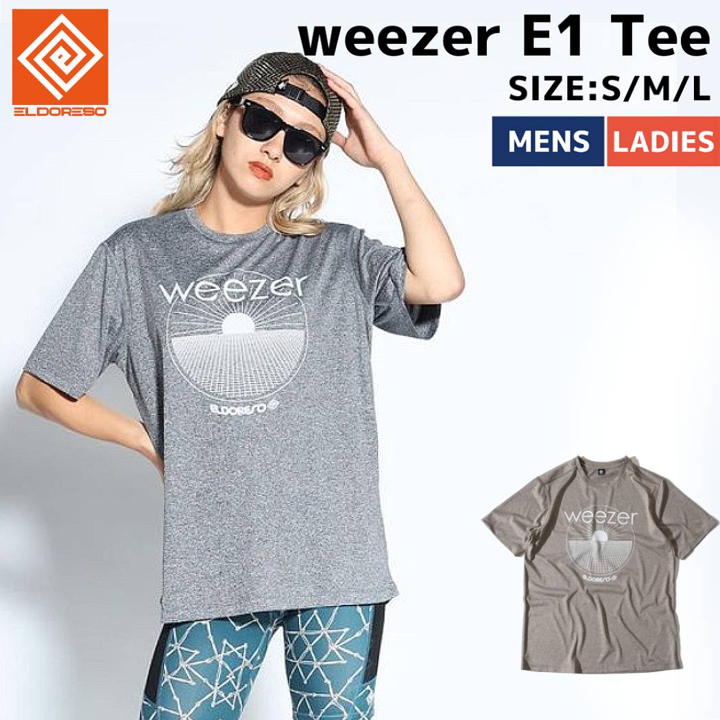 【楽天市場】エルドレッソ ELDORESO weezer E1 Tee ウィーザー ランニング Tシャツ メンズ レディース ポリエステル ブラウン グレー スポーツ トレーニング カジュアル ...