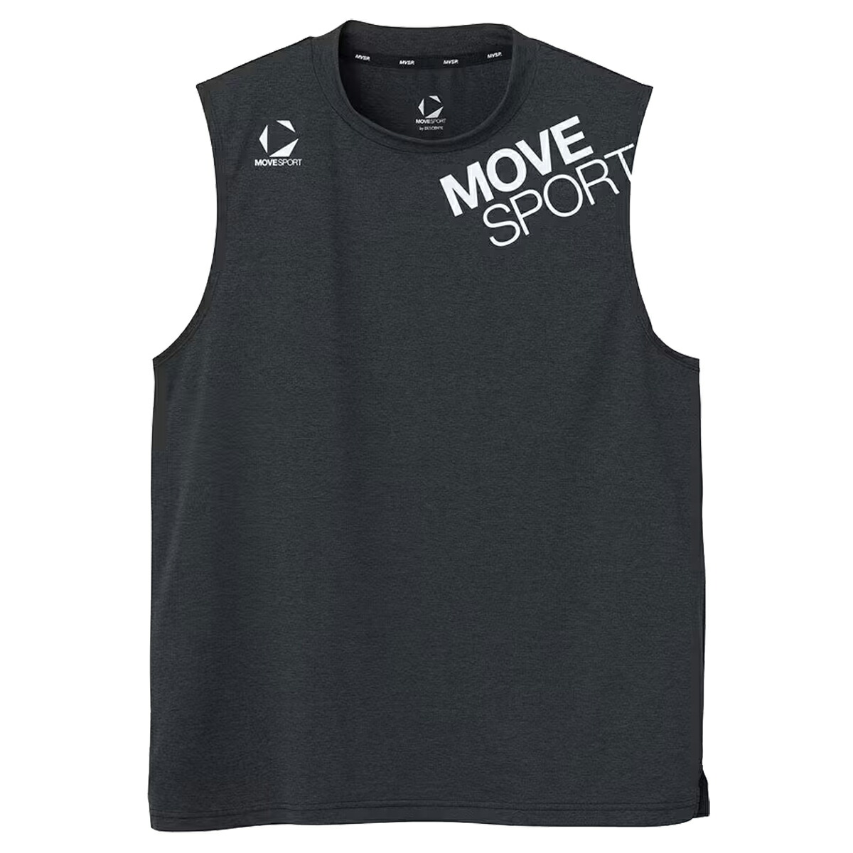 【楽天市場】ムーブスポーツ MOVESPORT SUNSCREEN TAIKYU サンスクリーン タイキュウ ハイゲージスリーブレスシャツ メンズ 春 夏 ブラック 黒 スポーツ トレーニング ...