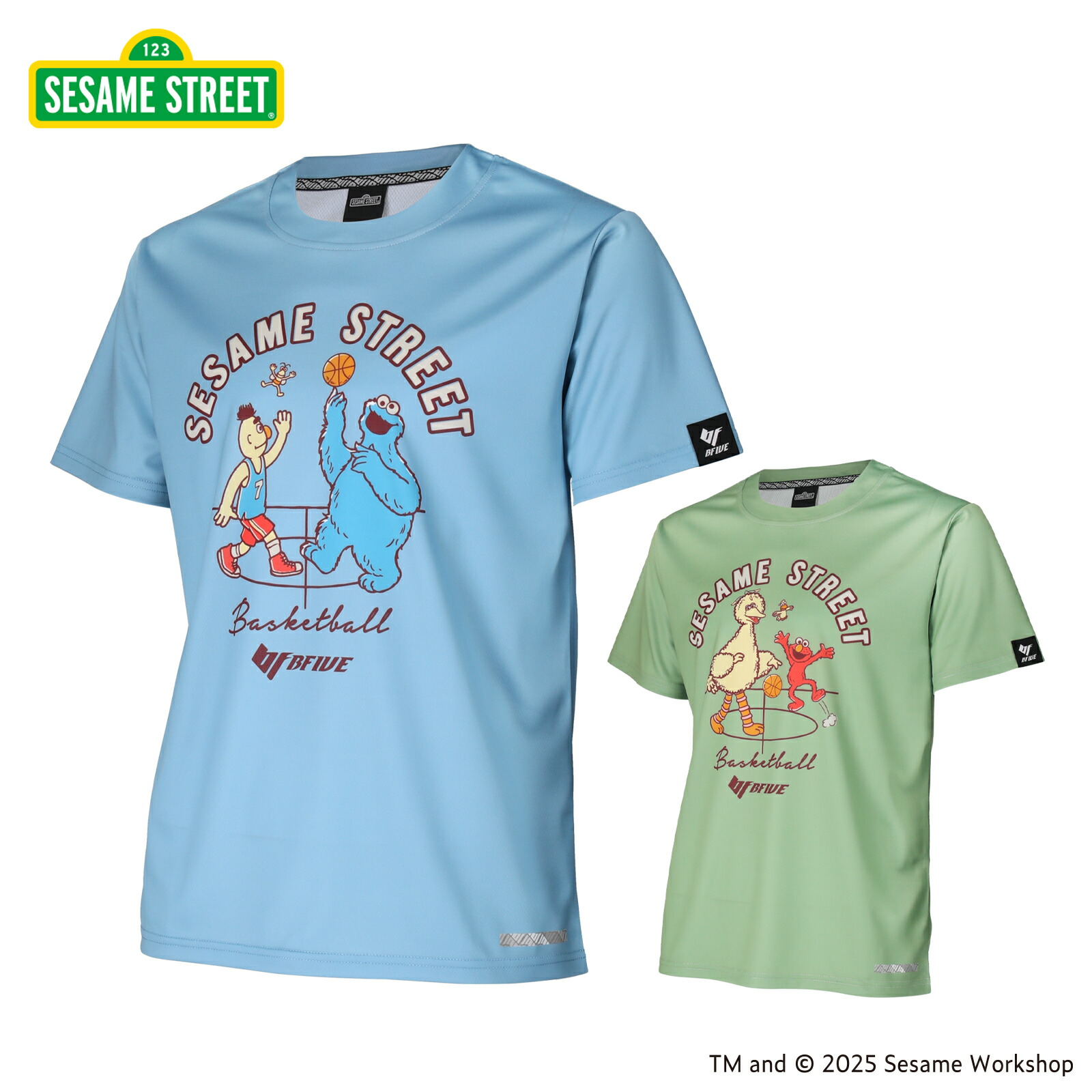 【楽天市場】[ビーファイブ] バスケ プラクティスシャツ 半袖 セサミストリート マッチアップ ユニセックス SSBF-SBPT25S-MATCHUP：SPORTS TAILORS 楽天市場店