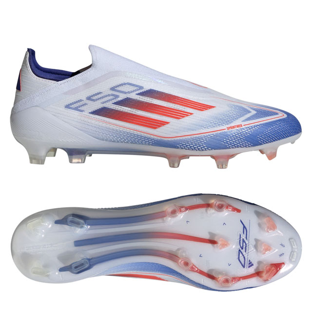 【楽天市場】アディダス F50 レースレス ELITE FG フットウェアホワイト サッカースパイク 天然芝 【adidas2024Q3 ...