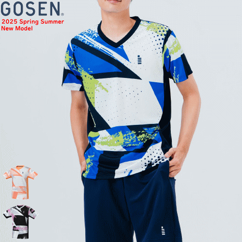 【楽天市場】★5%OFFクーポン配布中！2/5 20時～4h限定★GOSEN ゴーセン ゲームシャツ ユニホーム 半袖シャツ ソフトテニス バドミントン ウェア T2524 [ユニセックス ...