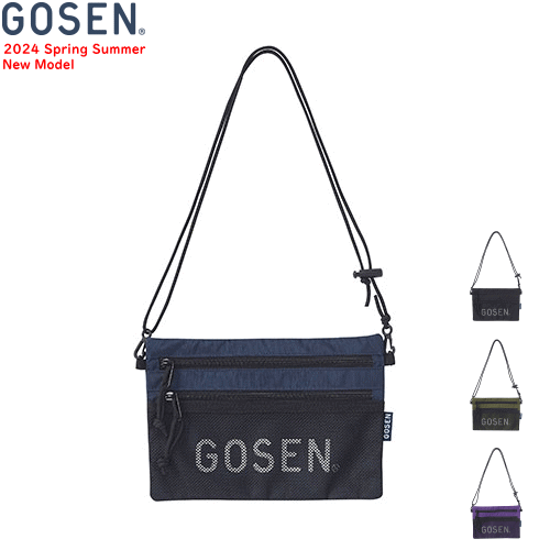 【楽天市場】\SALE 50%OFF／GOSEN ゴーセン サコッシュ Utility ポーチ 小物入れ スマホ入れ ソフトテニス バドミントン バッグ BA24USB2【1個までメール便OK ...