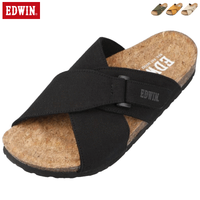 【楽天市場】EDWIN エドウィン サンダル スリッパ フットベッド メンズ 男性用 EW9302：バレーボール館