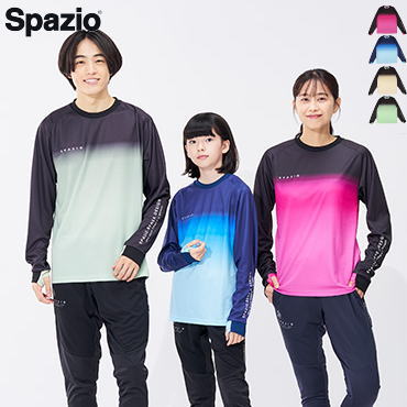 【楽天市場】スパッツィオ フットサル サッカー 長袖シャツ 練習着 オーバーサイズ長袖ボーダープラシャツ メンズ 男性用 レディース 女性用 GE-1005 SPAZIO 【1枚までメール便 ...