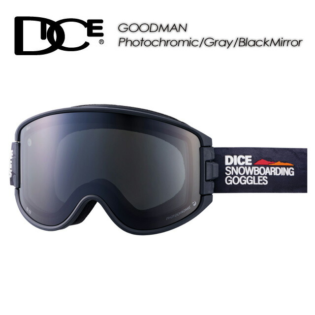 【楽天市場】【DICE】ダイス 【GOODMAN】グッドマン Photochromic/Gray/BlackMirror フレーム ...