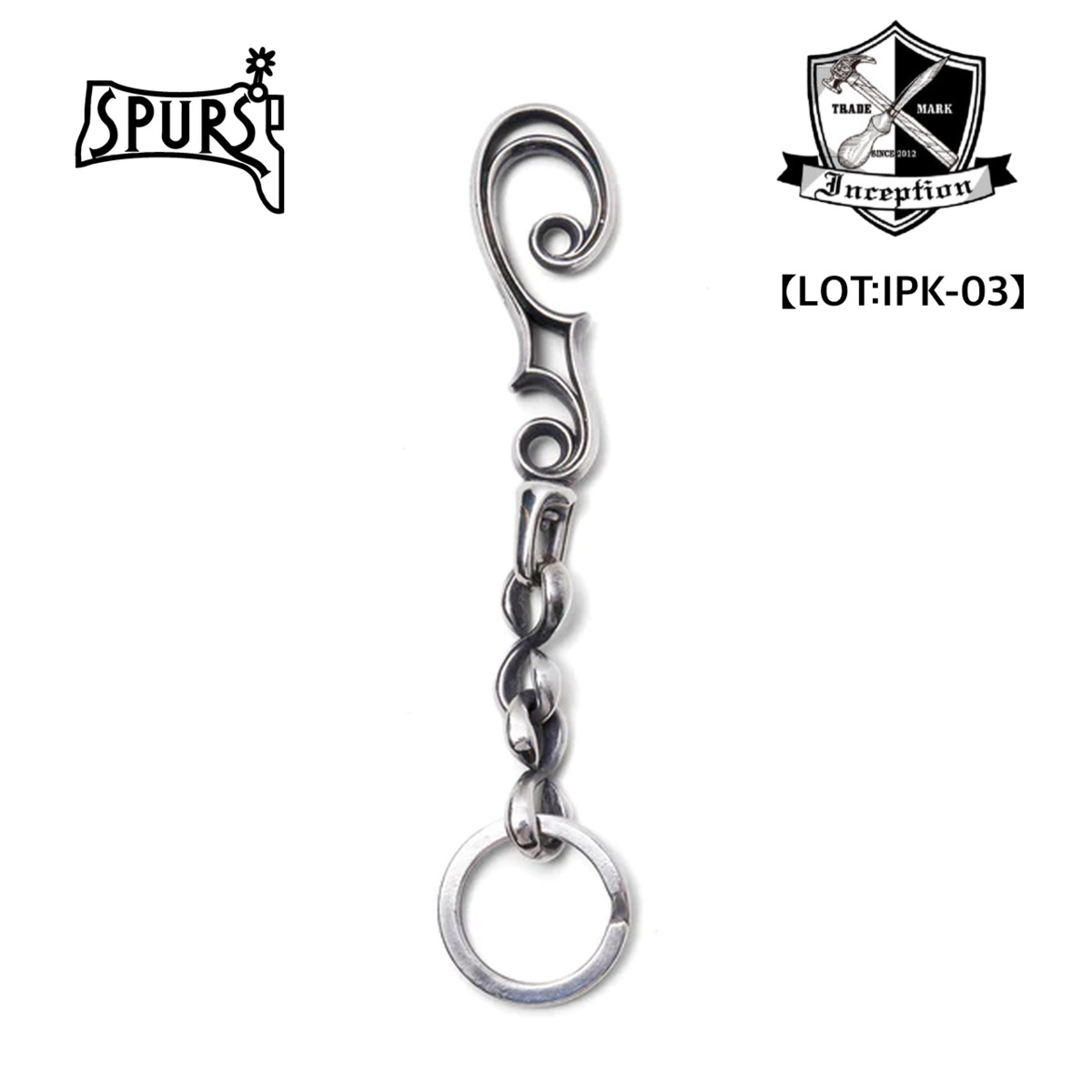 【楽天市場】INCEPTION (インセプション) F-HORE S-KAN KEY HOLDER (SILVER PLATING) [IPK-03] キーホルダー 真鍮 ブラス ホースシュー ...