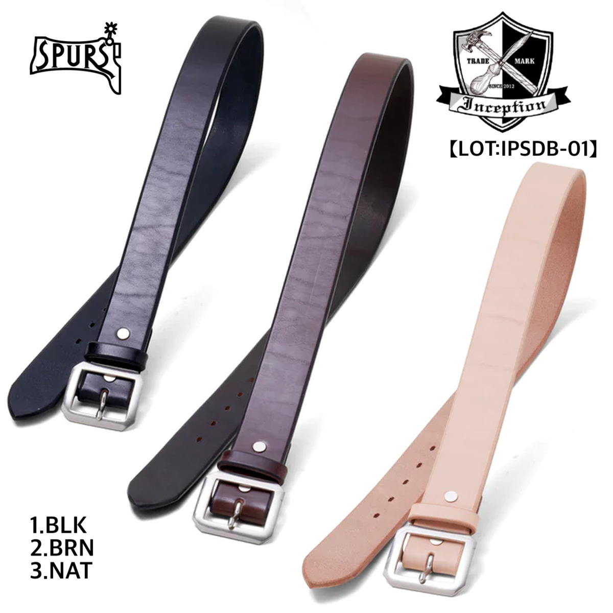 【楽天市場】INCEPTION (インセプション) SADDLE LEATHER GARRISON BELT [IPSDB-01] ベルト ...