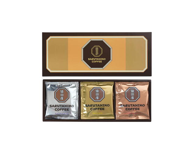 【楽天市場】【メーカー在庫限り】24-0461-054 猿田彦珈琲 GSB15 ドリップバッグコーヒーギフト金銀銅（15袋 ...