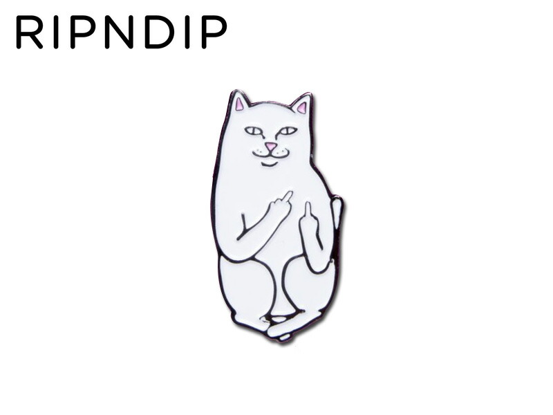 【楽天市場】☆RIPNDIP【リップンディップ】Lord Nermal Pin エナメルピン 16640 [CAT 猫 ネコ スケボー ...