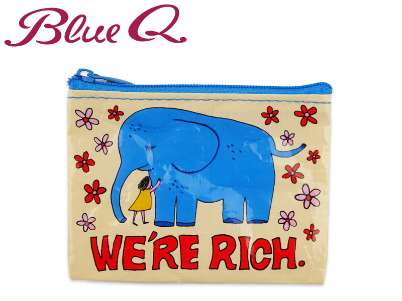 【楽天市場】Blue Q ブルーキュー WE'RE RICH COIN PURSE コインケース 20962 [財布 さいふ 小銭入れ ...