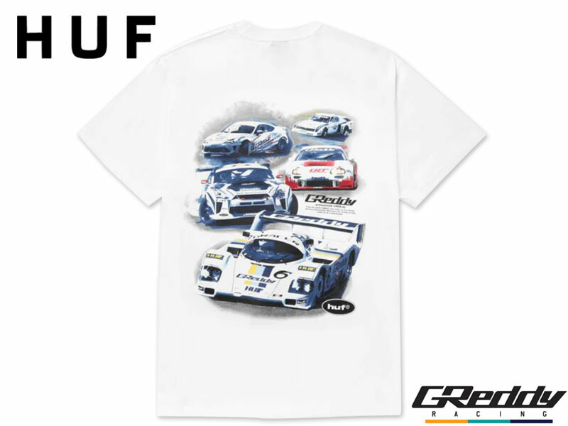 【楽天市場】HUF×GREDDY RACING ハフ×グレッディ T-SHIRTS WHITE Tシャツ ホワイト 21572 [メンズ ...