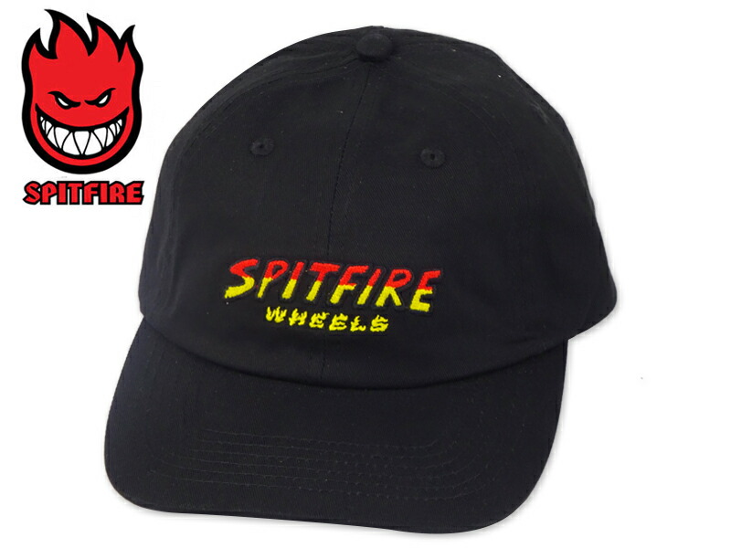 【楽天市場】SPITFIRE スピットファイヤー HELL HOUNDS SCRIPT STRAPBACK CAP BLACK ストラップキャップ ブラック 21427 [SK8 ...