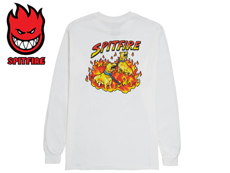 【楽天市場】SPITFIRE スピットファイヤー HELL HOUNDS 2 LONG SLEEVE WHITE ロングスリーブ ホワイト 21423 [SKATE SK8 スケボー]：ストリーム