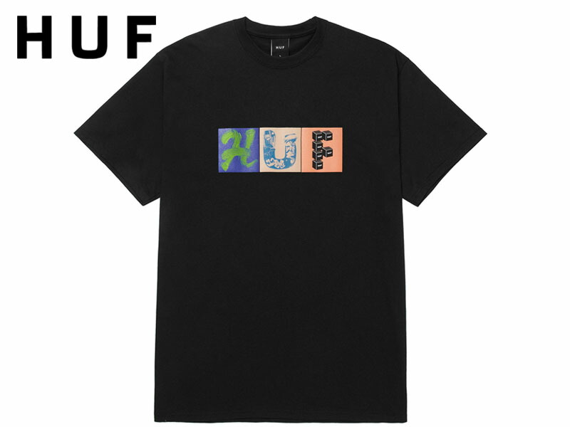 【楽天市場】HUF ハフ THREEMIX T-SHIRTS BLACK Tシャツ ブラック 21068 [スケボー スケートボード メンズ レディース]：ストリーム