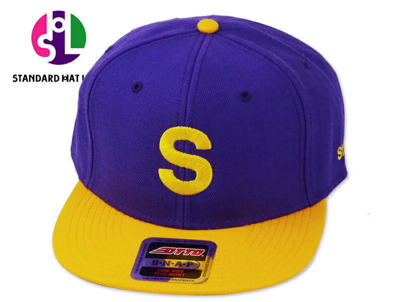 【楽天市場】STANDARD HAT LABO スタンダードハットラボ STALABO LOGO SNAPBACK CAP PURPLE ...