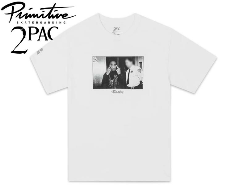 【楽天市場】PRIMITIVE×2PAC プリミティブ×アウトキャスト 2PAC ICON T-SHIRT WHITE Tシャツ ツーパック ...