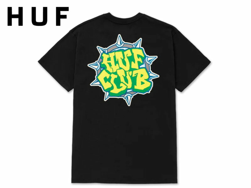 【楽天市場】HUF ハフ HUF CLUB T-SHIRTS BLACK ハフクラブ Tシャツ ブラック 21830 [スケボー スケートボード メンズ レディース]：ストリーム