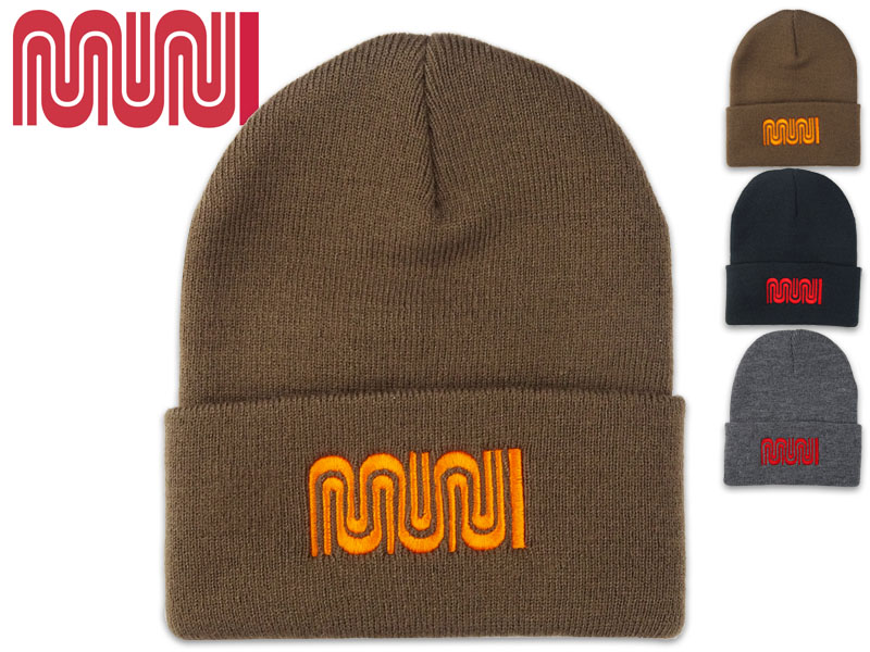 【楽天市場】MUNI San Francisco Municipal Railway OFFICIAL LOGO BEANIE ...