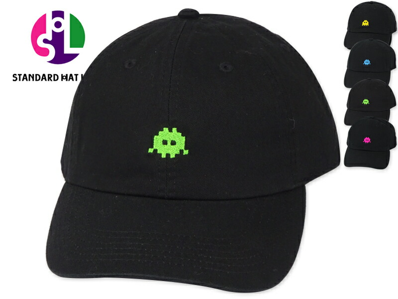 【楽天市場】STANDARD HAT LABO スタンダードハットラボ PIXEL ALIEN B TYPE CAP BLACK ピクセル ...