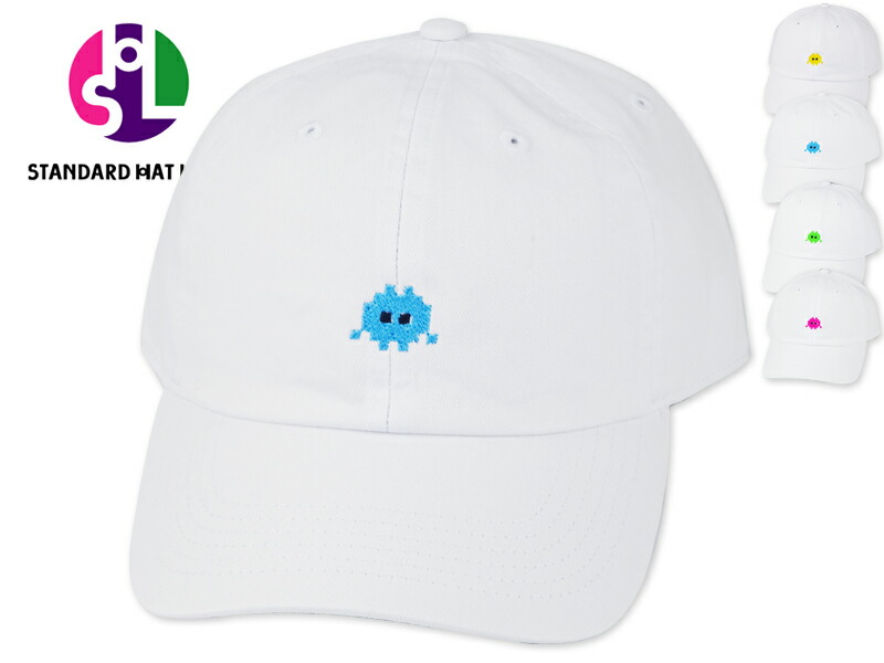 【楽天市場】STANDARD HAT LABO スタンダードハットラボ PIXEL ALIEN B TYPE CAP WHITE ピクセル ...