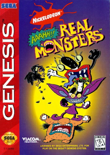 【楽天市場】【中古】北米版 海外版 メガドライブ SEGA AAAHH Real Monsters アアアァァ！！リアルモンスターズ セガ ...