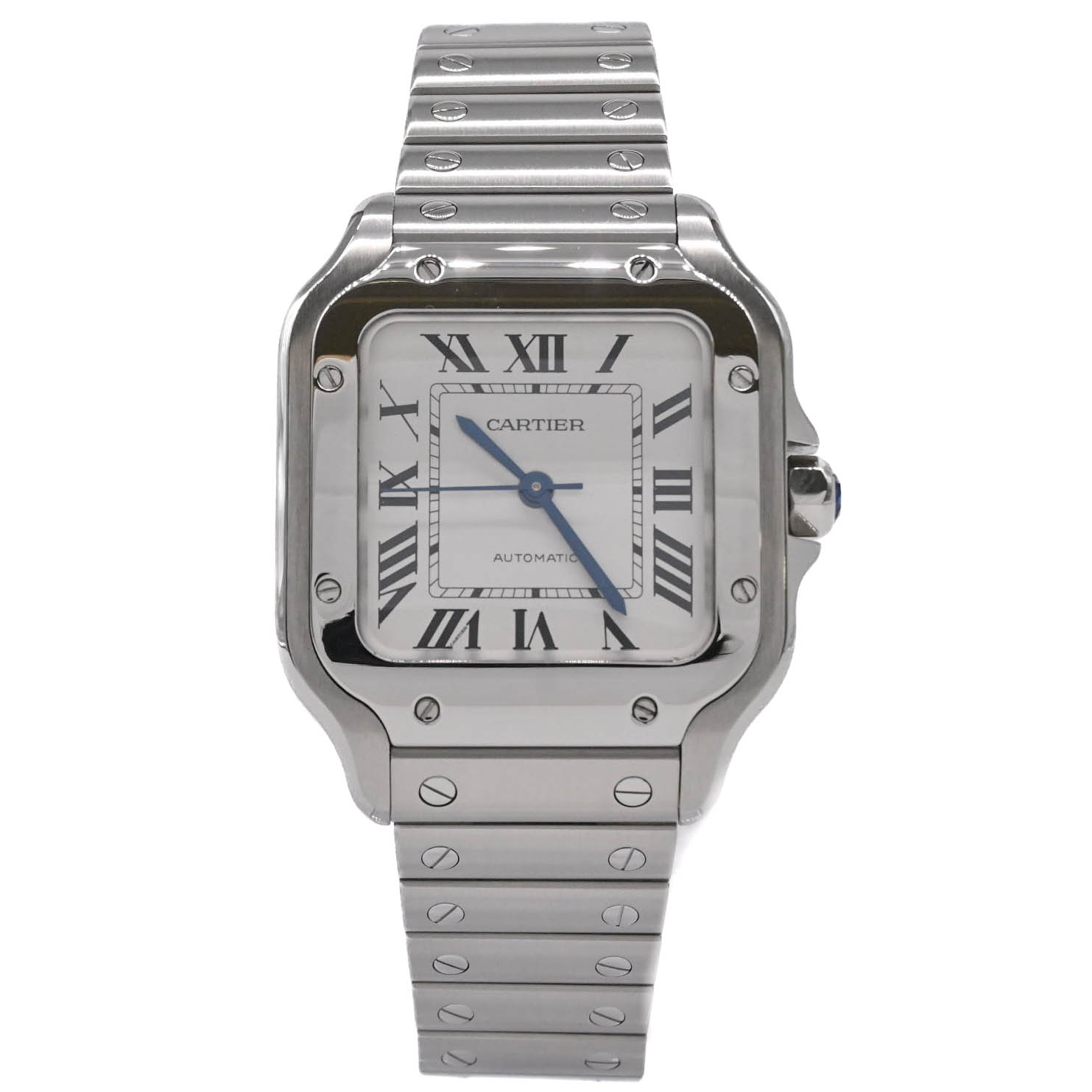 【楽天市場】【美品】Cartier カルティエ サントス ドゥ カルティエ MM オートマ 自動巻き 腕時計 ウォッチ 時計 メンズ ...