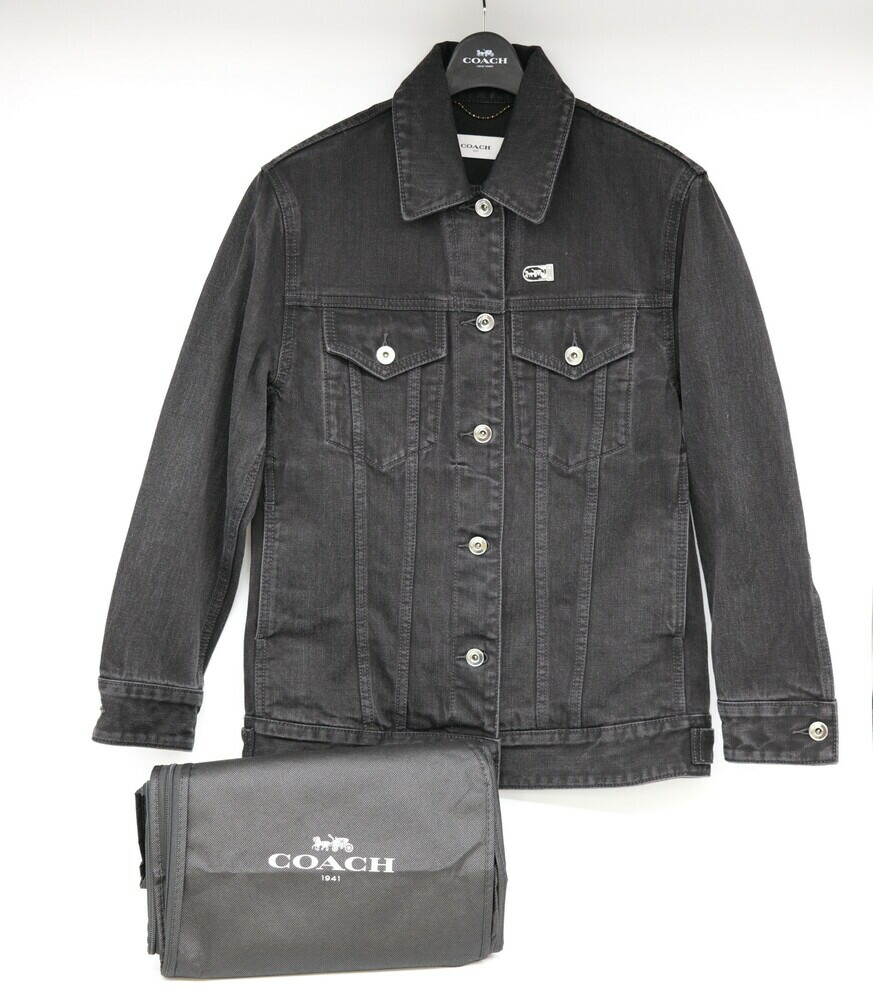【楽天市場】【お値引き】COACH コーチ ジージャン デニム ジャケット 3rd ブラック 黒 155/84A #0 XSサイズ：ブランド ...