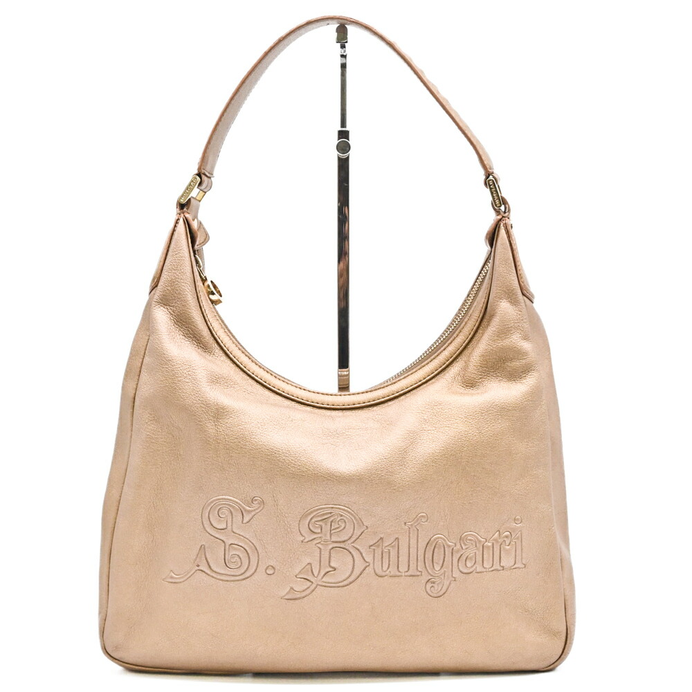 【楽天市場】【美品】BVLGARI ブルガリ S.BULGARI ソリティオ ワンショルダー トート ハンドバッグ 鞄 BRONZE ゴールド ...
