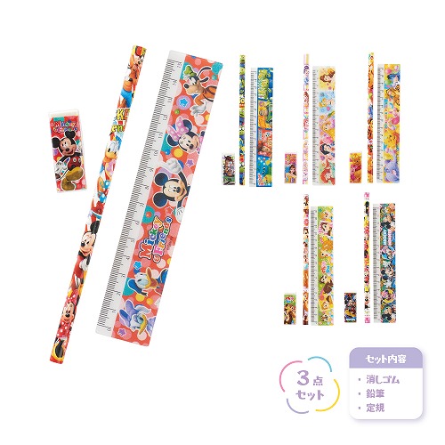 【楽天市場】【3/20日限定 ポイント2倍】 キャラクター文具3点セット 35785 内祝い メッセージ ギフト 記念品 引出物 プレゼント ...