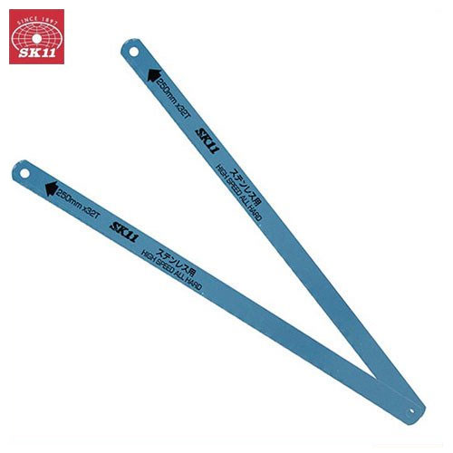 【楽天市場】SK11 弦鋸の替刃 ステン用 32山 NO.22 HSS 2枚 ステンレス 鉄 アルミ 真鍮 切断 のこぎり 替え刃：S．S．N